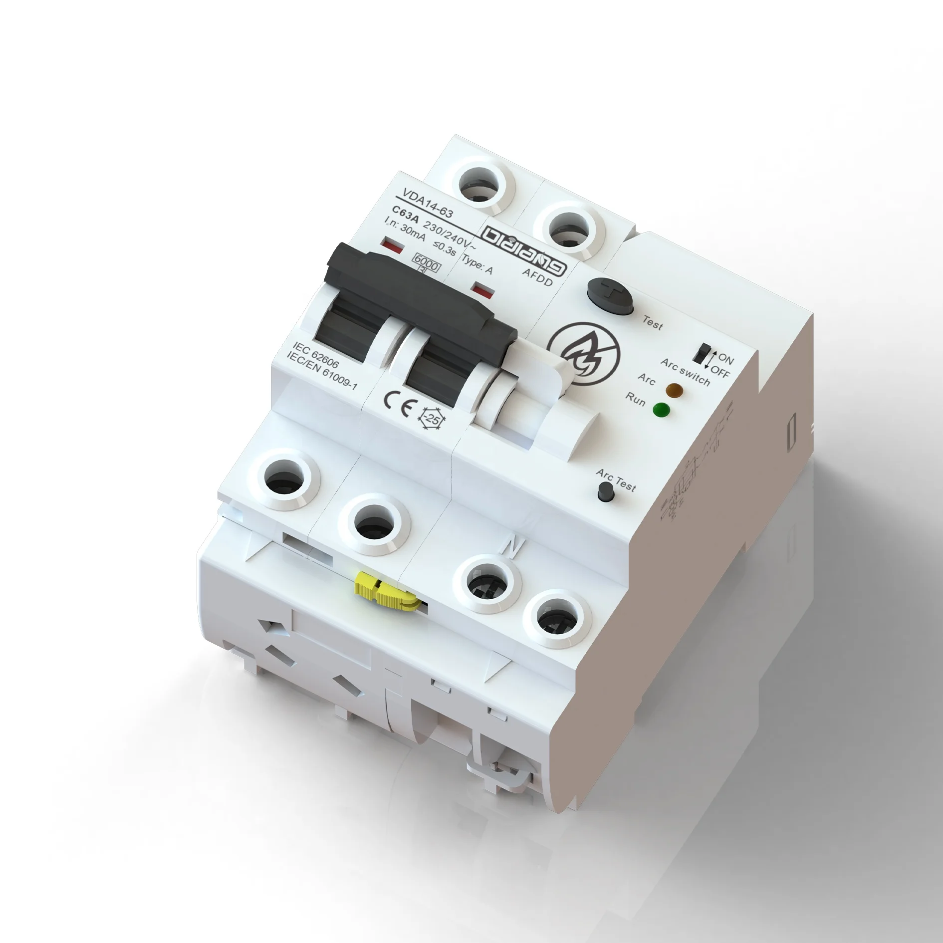Circuit Breaker with Arc Fault Detection - AFDD Breaker