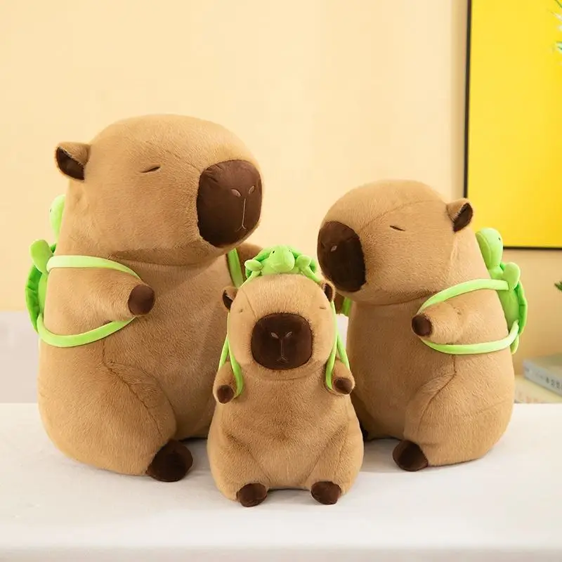 Capybara Plush Simulation Brown Capibara Anime Fluffty Toy Kawaii ...