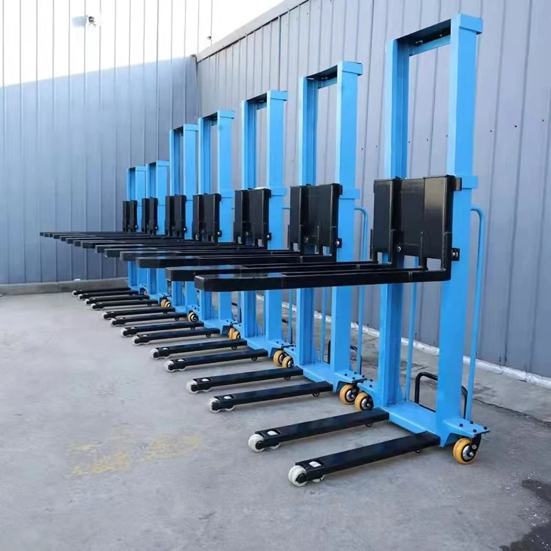 1000kg Self Loading Walking Hand Push Portable Electric Forklift Walkie ...