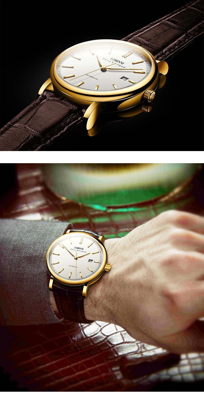 LOBINNI Wristwatches - Waterproof Mechanical Luxury Men's Watches