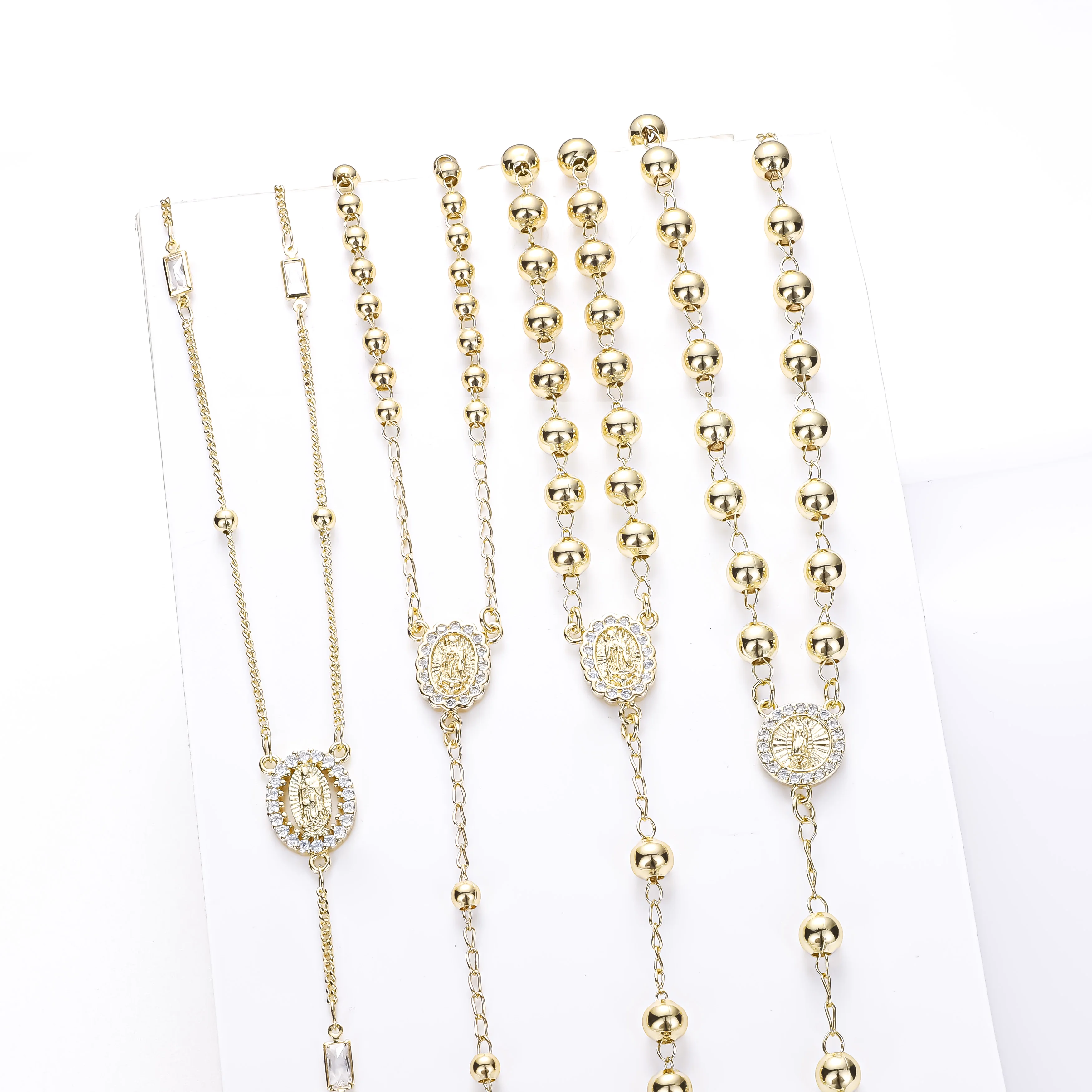 CM Jewelry Wholesale - Oro Laminado Gold Vermeil Rosary