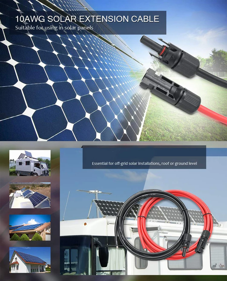 Pv Cable 4mm2 DC Cable Solar Special Wire PV1F2.5/6mm2 Copper Core ...