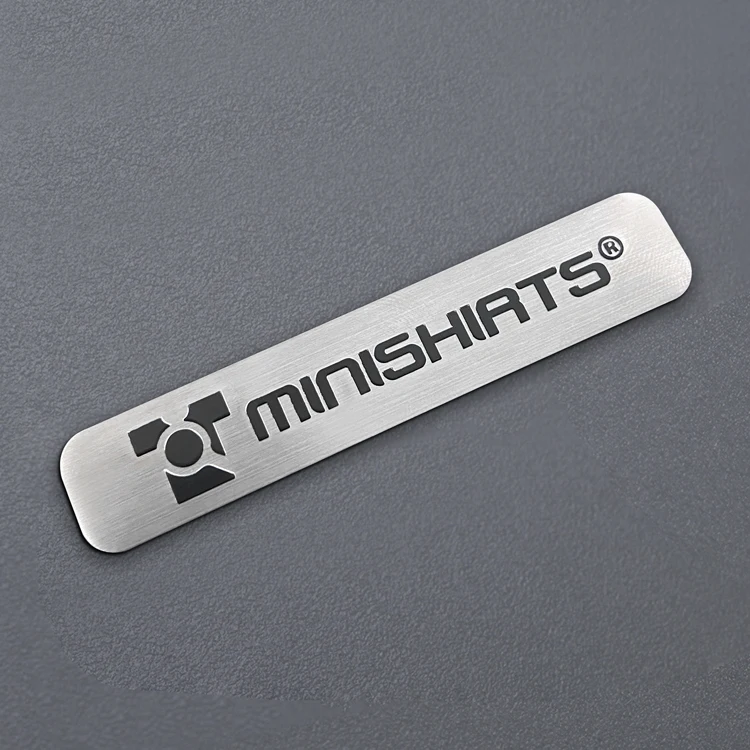 Wholesale 3d Embossed Brushed Aluminum Name Tag Sign Custom Metal ...