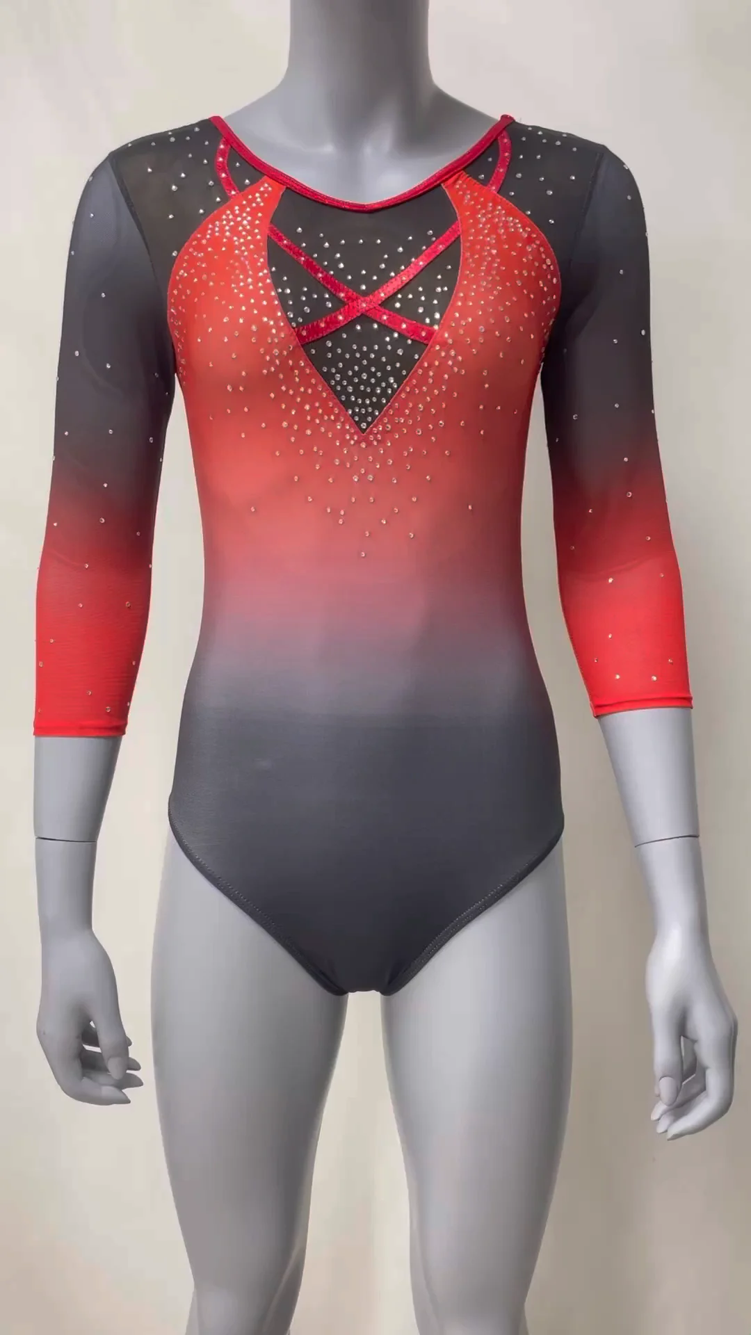 Oem Oem Sublimation Print Custom Ombre Gymnastics Professional