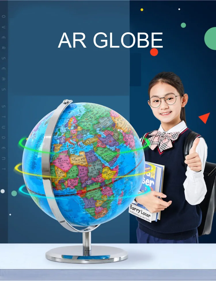 Ar Globe Augmented Reality Educational World Geography Tellurion ...
