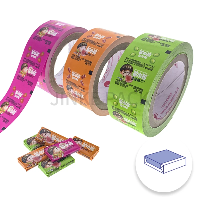 Custom Printed Paper Rolls Wrapping Paper Double Twist Candy Wrappers ...