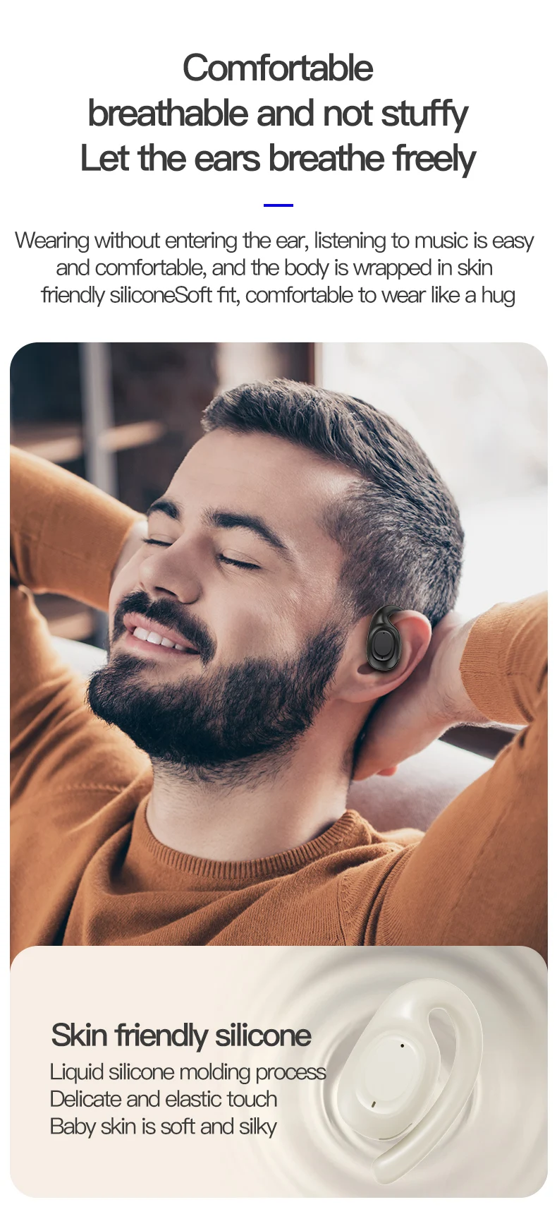 New Arrival Ows Tws X3 Earphones Touch Control Not In Ear Earhooks ...