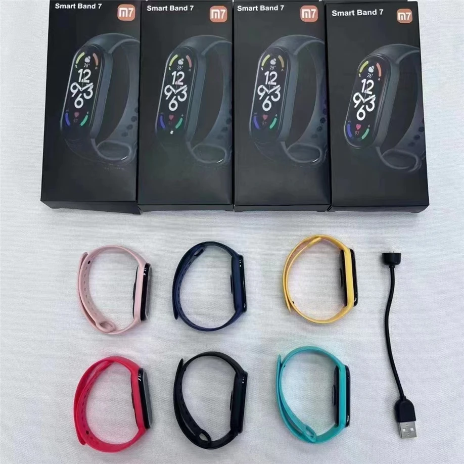 M3 M4 M5 M6 M7 Pro Mi Smart Band Waterproof Blood Pressure Heart Rate ...