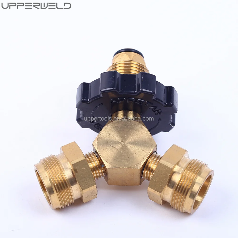 UPPER Y-shunt Adapter with Meter for Propane Tanks for Gas Stove Parts ...