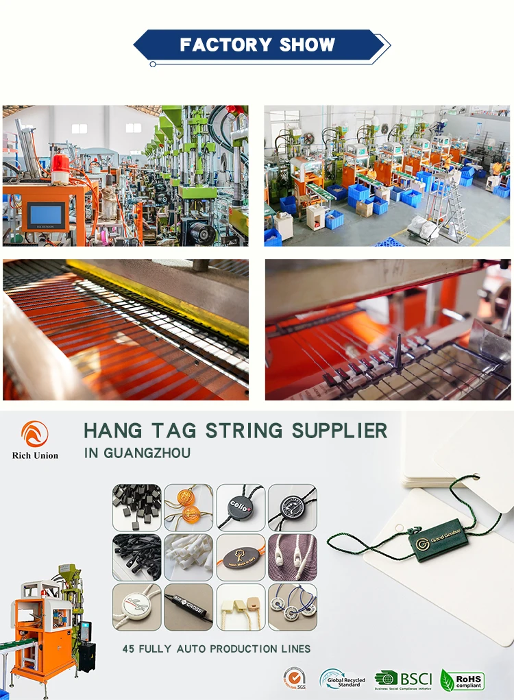 China Custom Biodegradeable Plastic String Tags Seal GRS Manufacturers ...