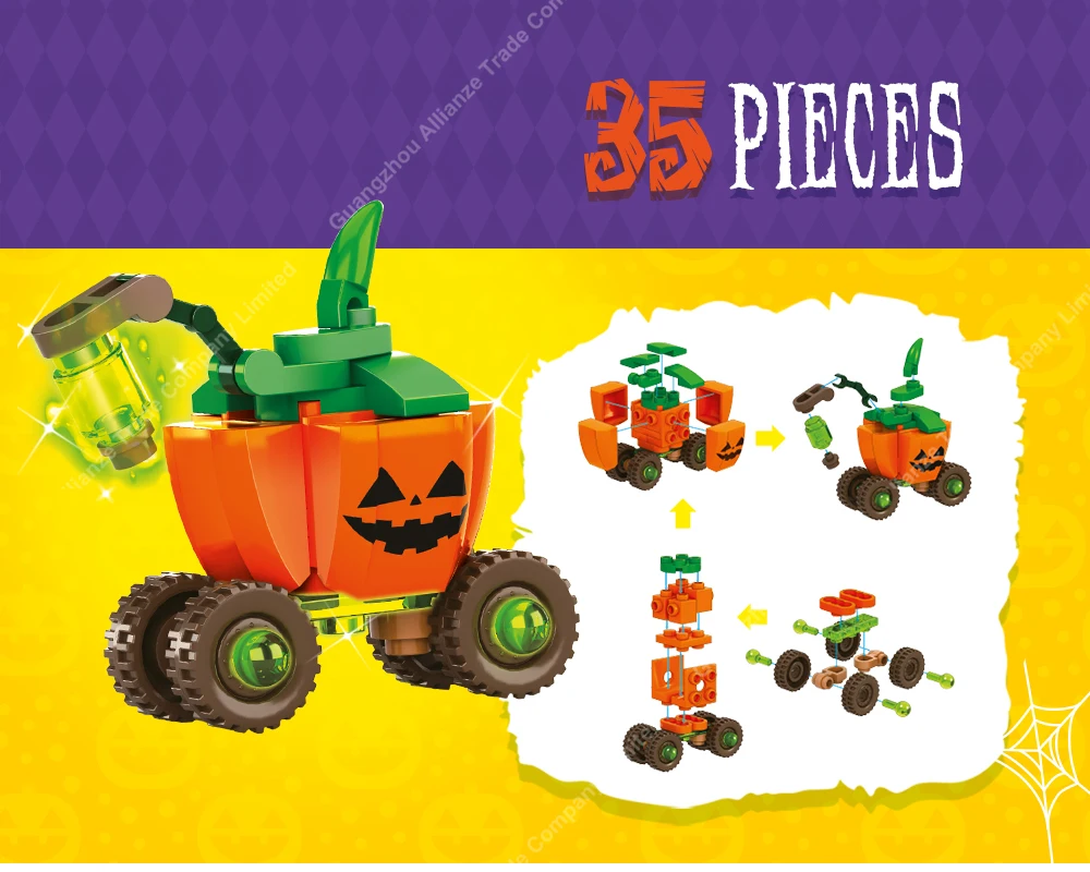 Halloween Mini Toys Kids Gifts Miniatures Action Figures DIY Bricks ...