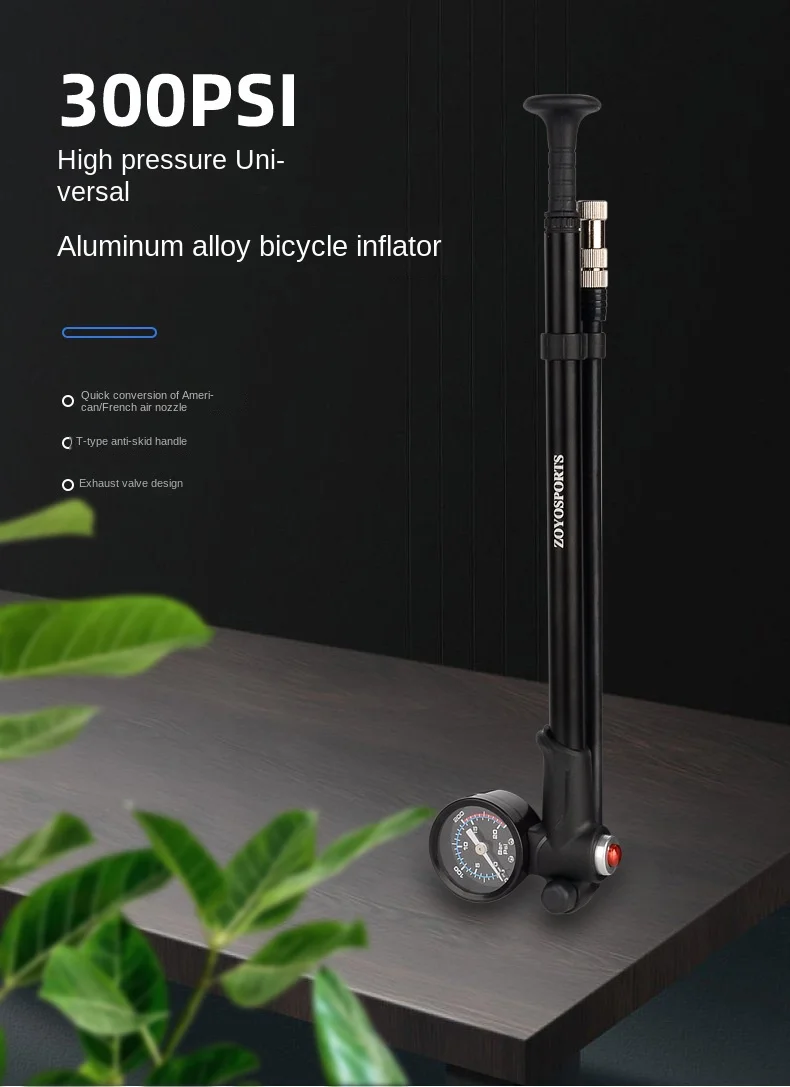 Mountain Bike Air Pressure Fork Shock Absorber Tire Pump Bicycle Rear ...