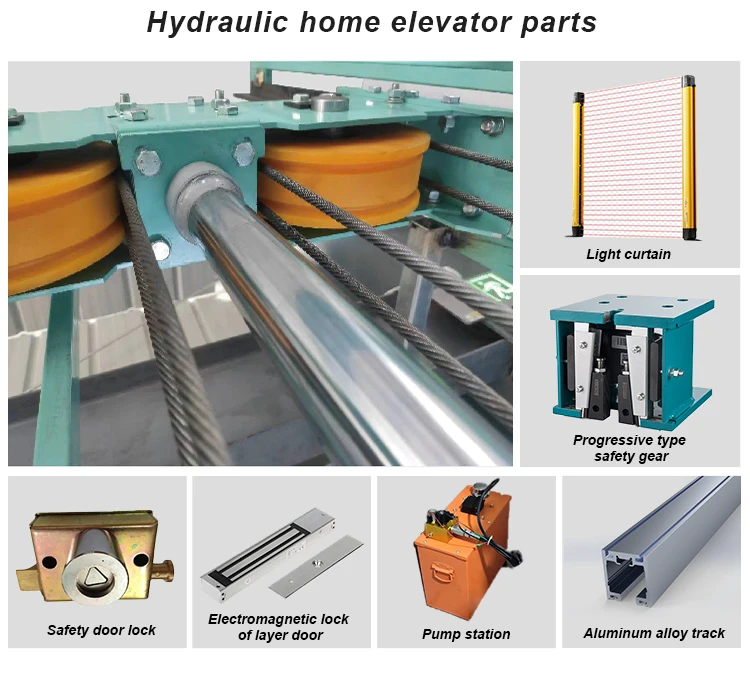 Hydraulic Pneumatic Vacuum Elevator Goods Home Elevator 2 Floor ...