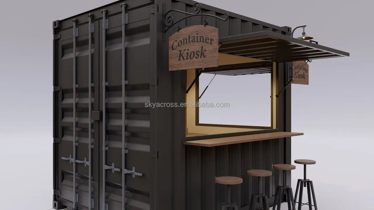 10 Foot Prefabricated House - Temporary Mobile Coffee Shop