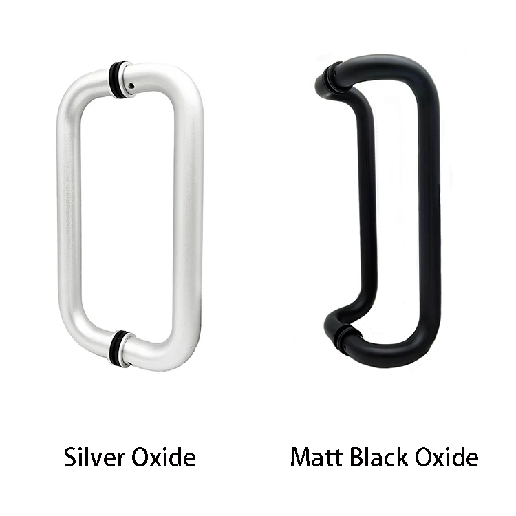 Sliding Door Minimalist Spring Loaded Recessed 200 Mm Black Aluminum ...