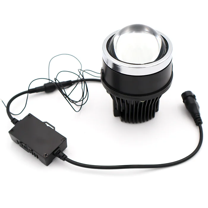 Bi led Lens projector LED fog lamp 3 inch dual lens 3-colour fog light ...