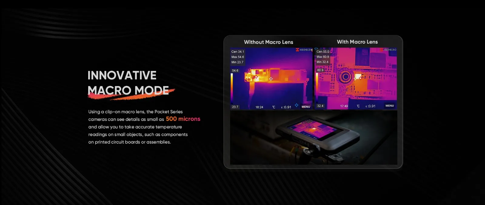 Hikmicro Pocket Portable Infrared Thermal Imager Mobile Phone ...