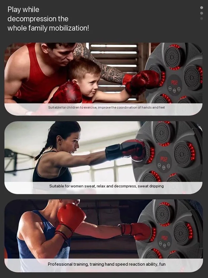 Indoor Electronic Mini Smart Onepunch Boxing Reaction Target Trainer ...