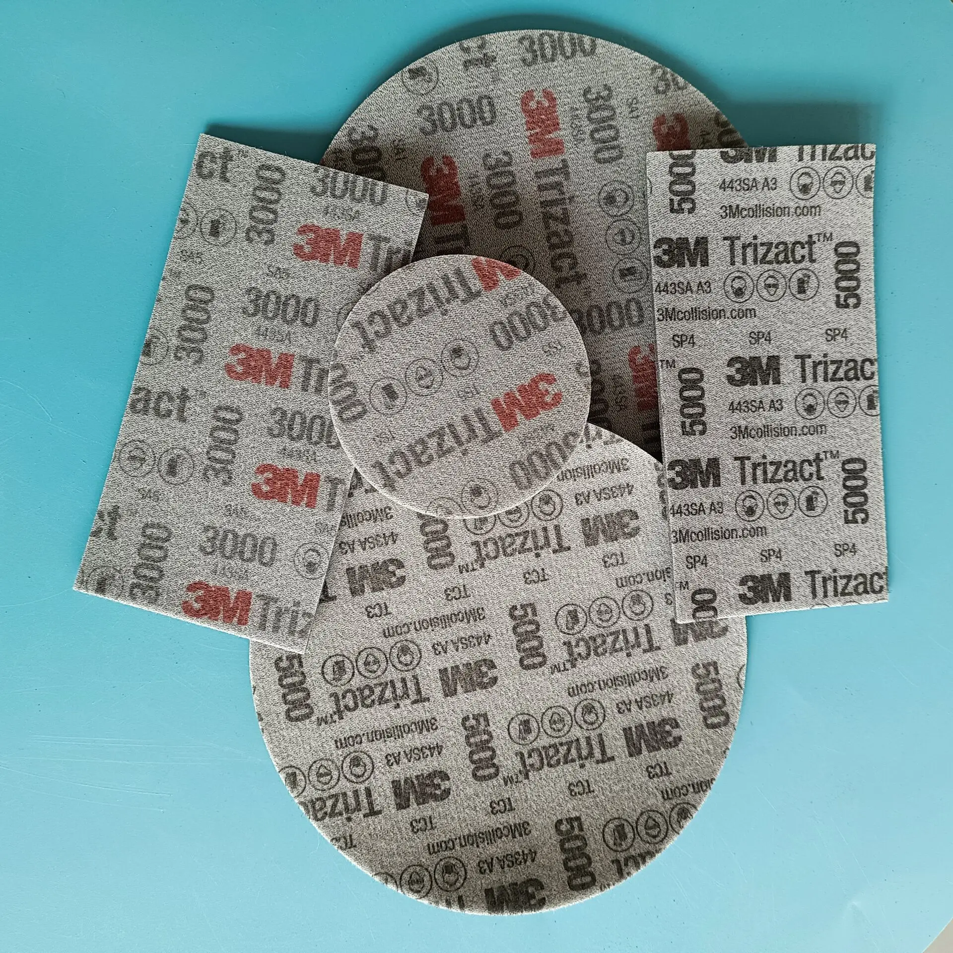 3m Pyramid Sponge Sandpaper 6 Inch 3000 Mesh Polished Shapi Car Paint ...