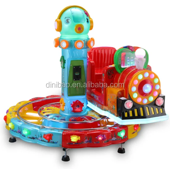 Dinibao Lovely Coin Operated Kid Train Ride Indoor Train Game Machine ...