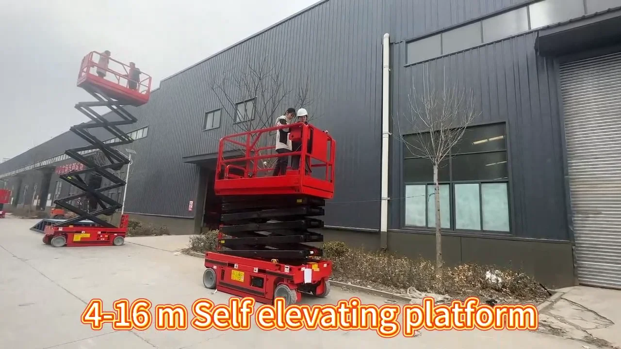6-14m Scissor Ladder Elevator Warehouse Self Propelled Hydraulic Aerial ...