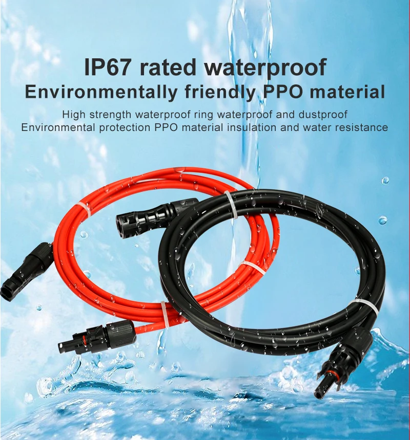 Dc Solar Pv Cable Solar Extension Cable Solar Panel Duel Mc 4 Connector ...