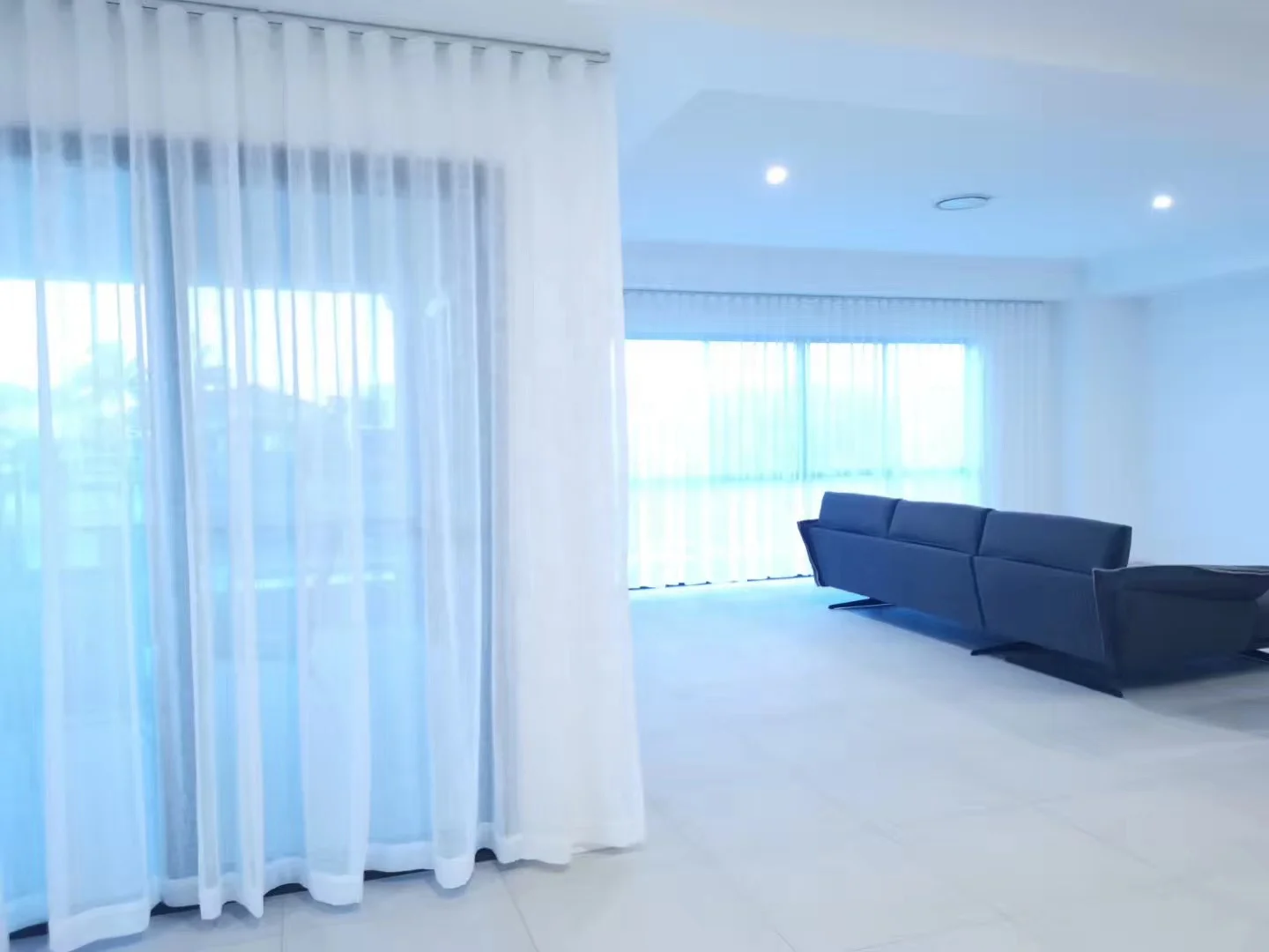 Remote Control Electric Ripple Fold Sheer Drapery Motorized Curtains