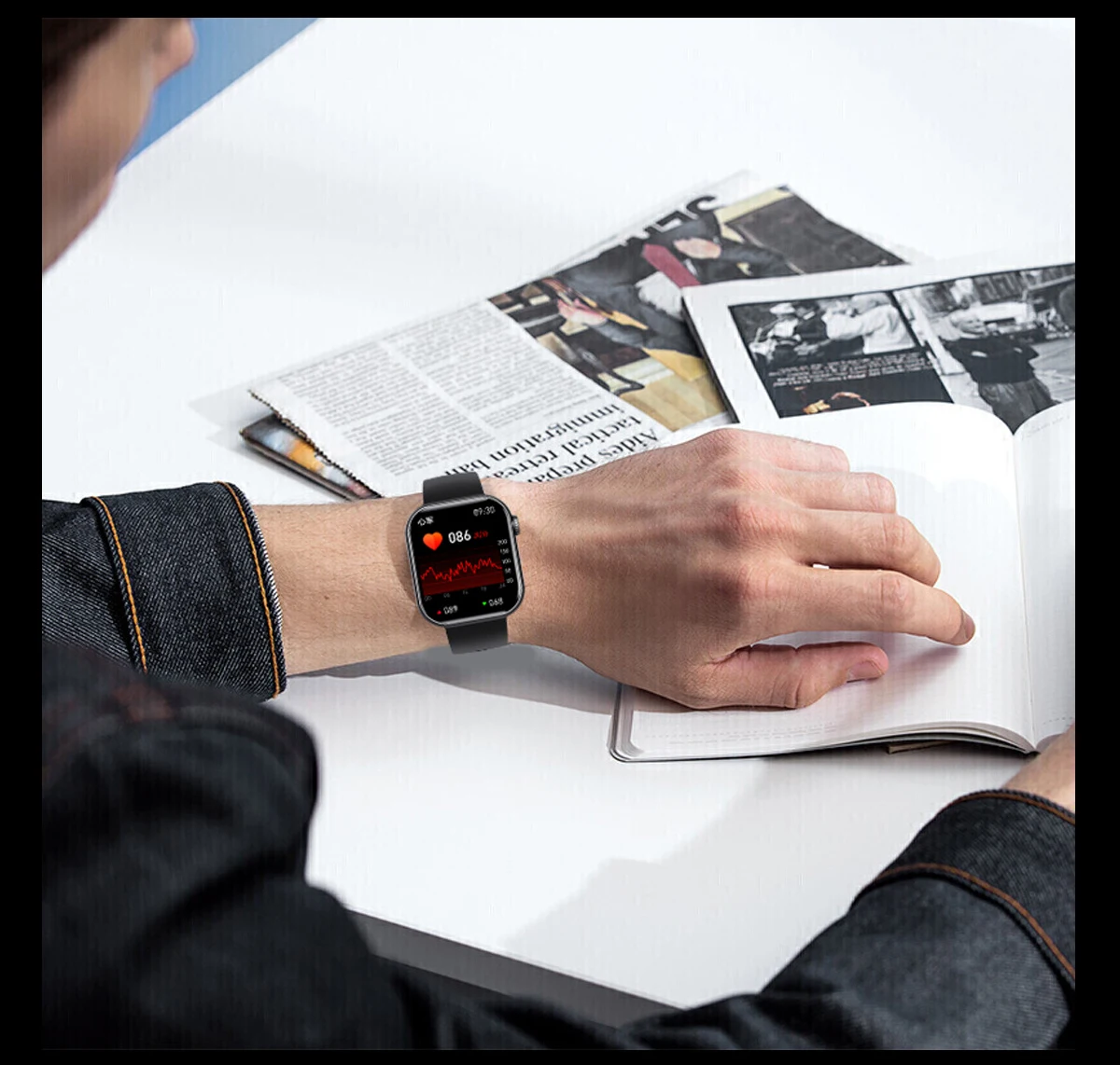 F57 Sports Watch 1.9-inch Large Screen Bluetooth Voice Smart Watch ...