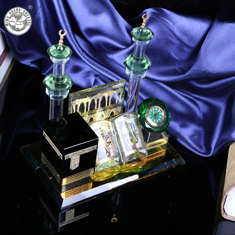 Crystal Cut Glass Kaaba Mecca Makkah Allah Ramadan Islamic Gift Mh ...