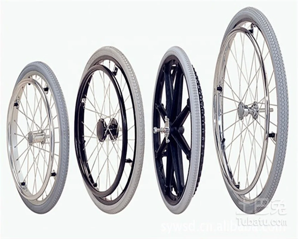 20" Spoke Wheel with PU Tire - Durable Wheelchair Part