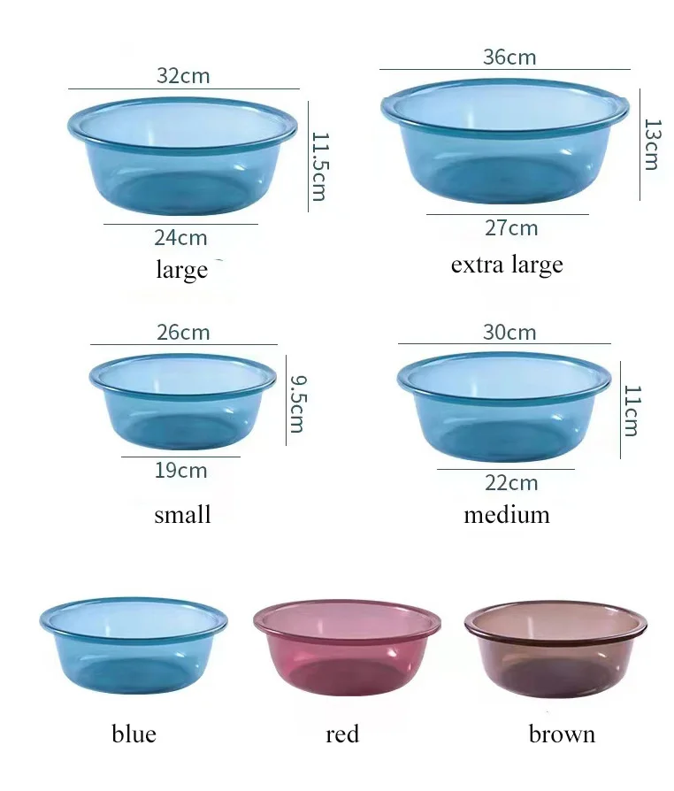 Multiple Models Of Household Water Basins Multi Functional Thickened Plastic Basins Circular ...