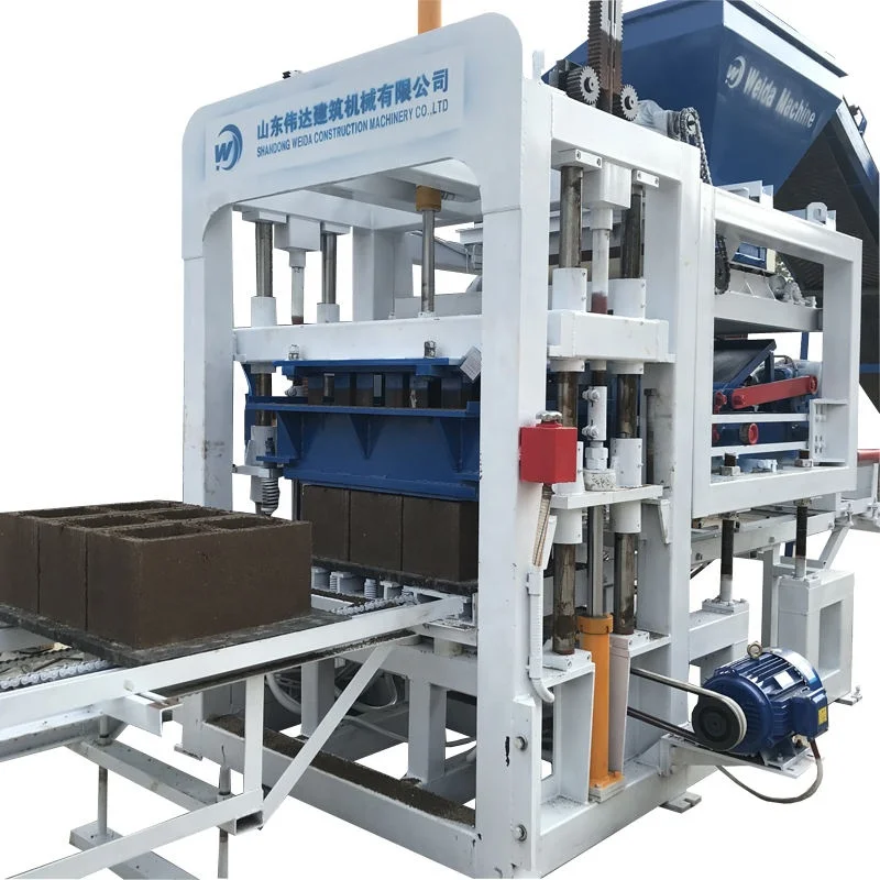 Interlocking cement block maker machine hollow concrete block moulding ...