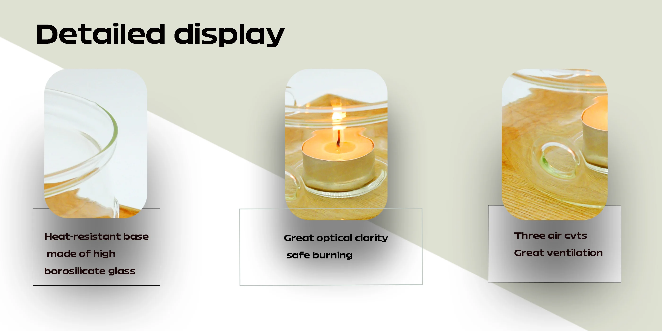 High Quality Delicate Suitable Glass Base Heater Glass Base For Teapot ...