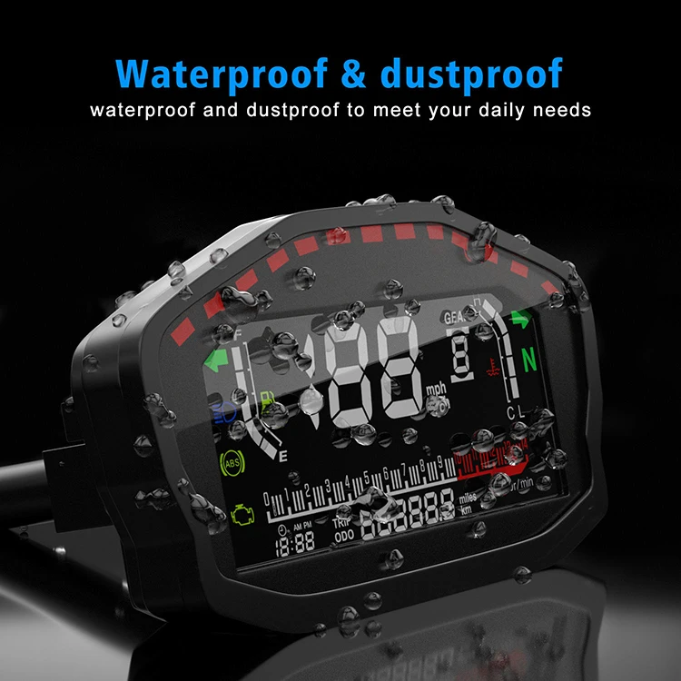 Universal Motorcycle Digital Dashboard - Reliable & Versatile