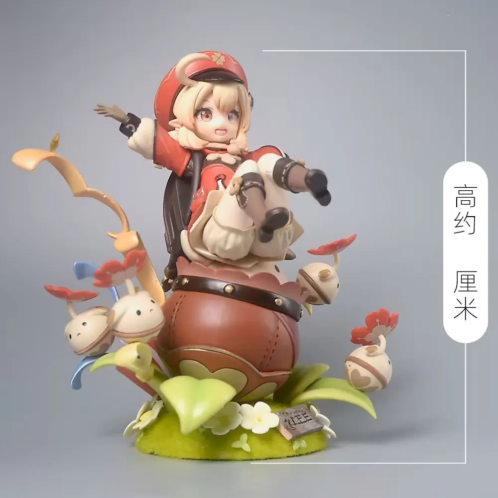 Japanese Anime Klee Hu Tao Collectible Figurines Genshin Impact Action ...
