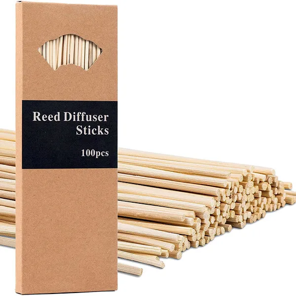 Natural Rattan Fiber Reed Diffuser Stick Screw Cap Lead Free Reusable ...