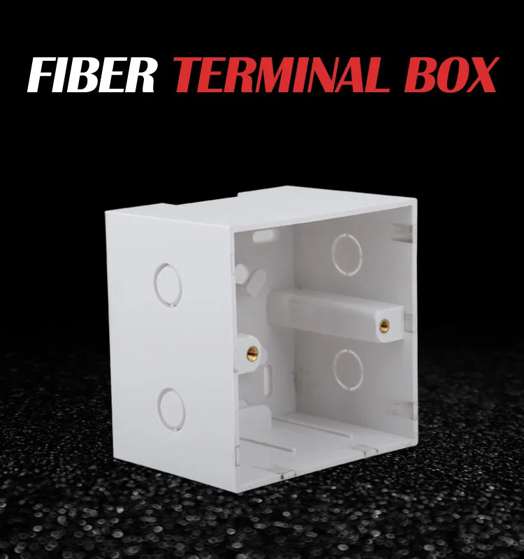 86 Type Plastic Wall Mounted Bottom Box Outlet Sockets Back FTTH ...