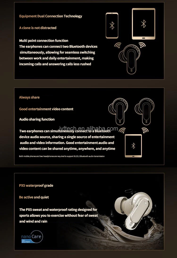 V8 Super Clear Call Quality Earbuds - Long Battery Life