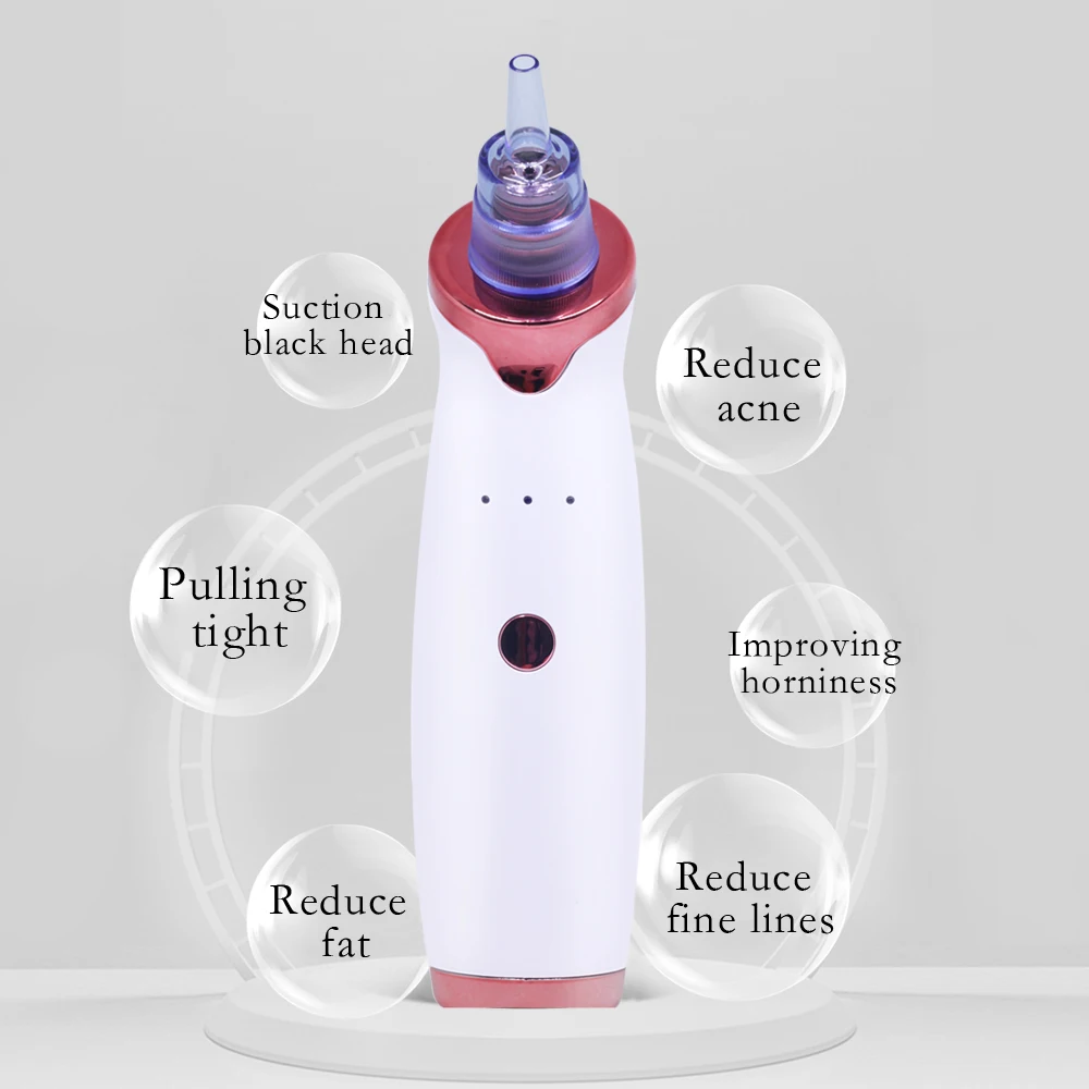 Pore Vacuum Blackhead Remover Suction Acne Peeling Pore Face Cleanser ...