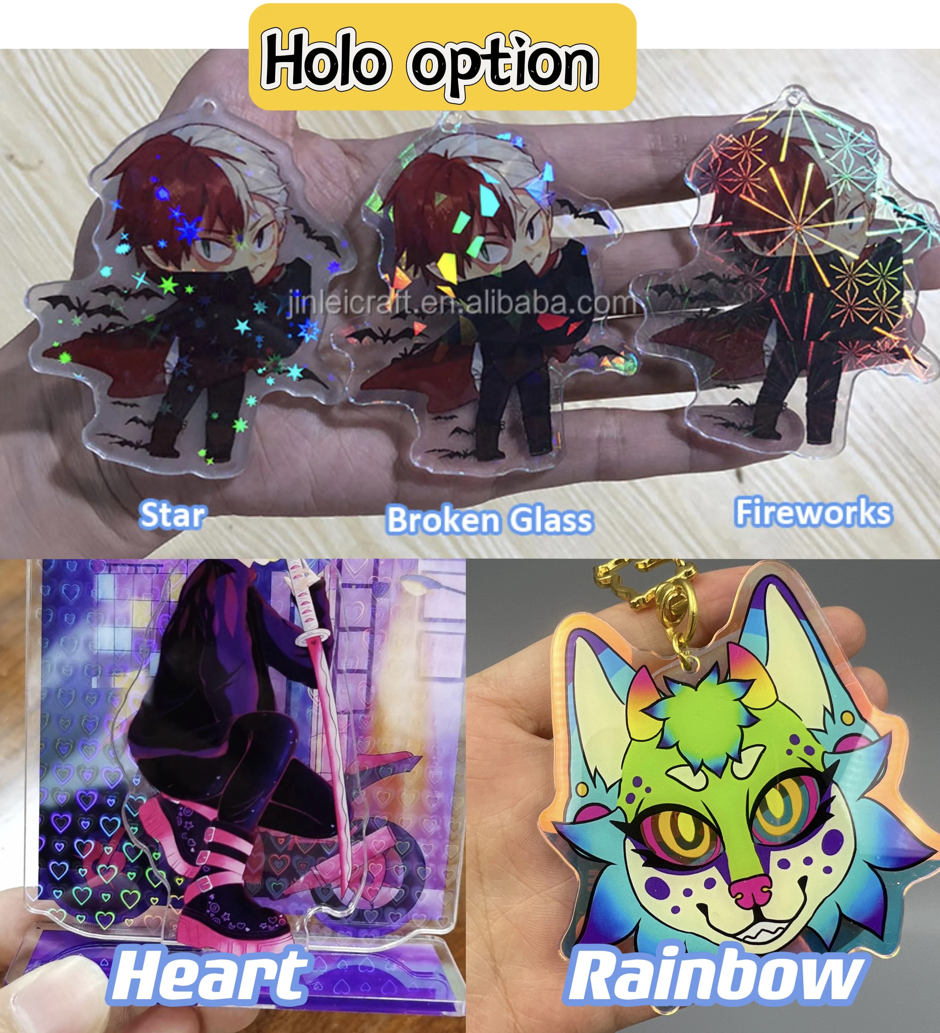 Custom Clear Acrylic Photo Frame Keychain - Promotional Gifts