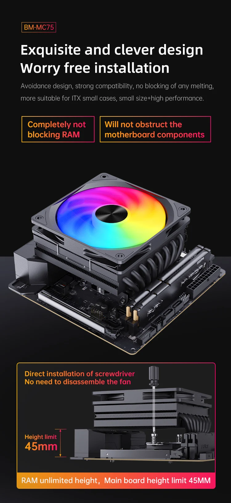 SNOWMAN Heat Pipe CPU Cooler - Efficient Cooling Solutions