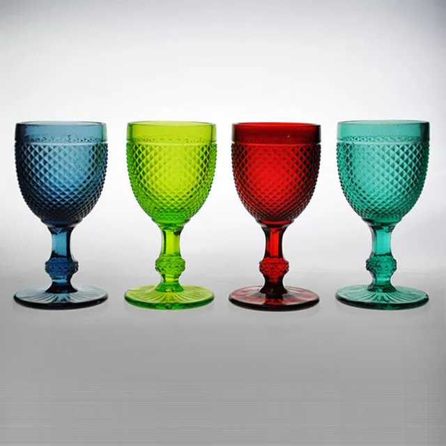 Elegant Antique Colored Stemware - Perfect for Weddings
