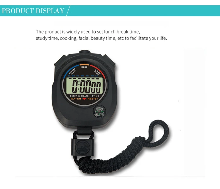 Digital Sport Stopwatch - Cute & Functional Timer