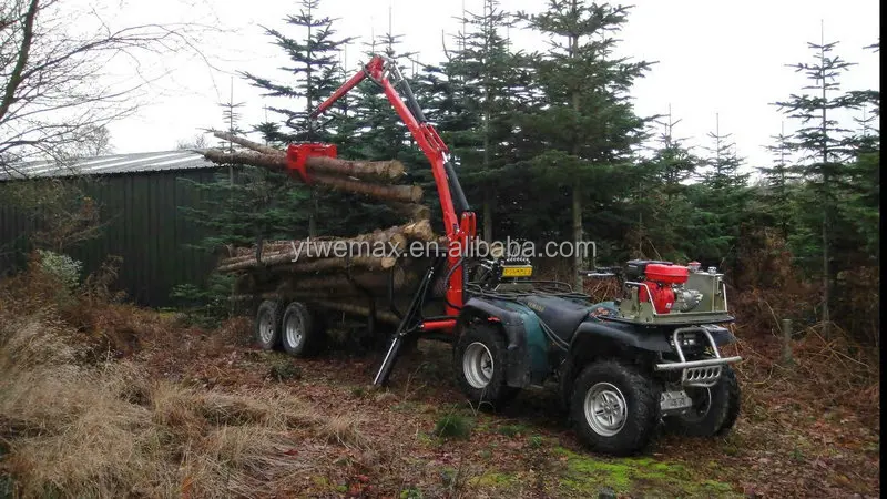 Hydraulic Timber Loader/forwarder with Crane for Atv/tractor