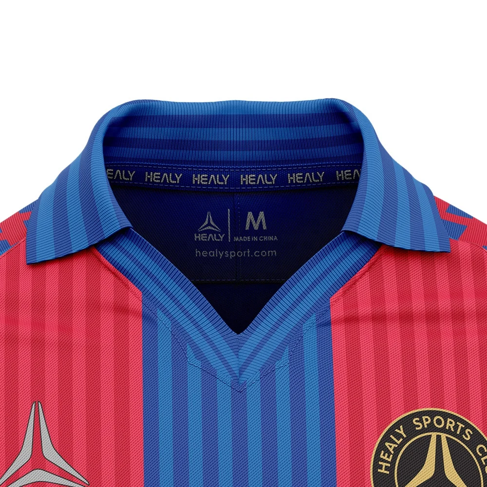 Custom Mens Sports Wear Retro Soccer Jersey Football Shirts Striped ...