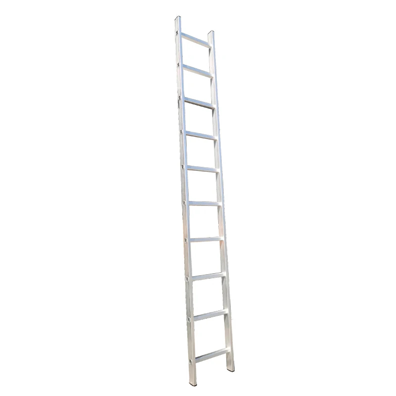 Weiken Factory 10 Steps Aluminum Ladder Single Side Straight Ladder ...