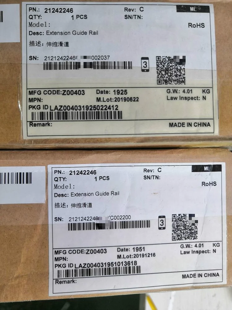 21242246 Stock New E00TSLD00 Extension Guide Rail - Original