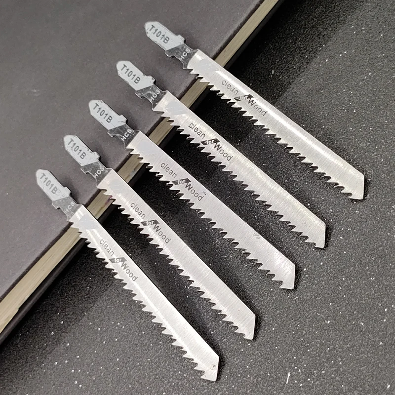 5pcs/set Hcs 10t Jig Saw Blades T101b For Fast Clean Cutting 2.5 Mm ...