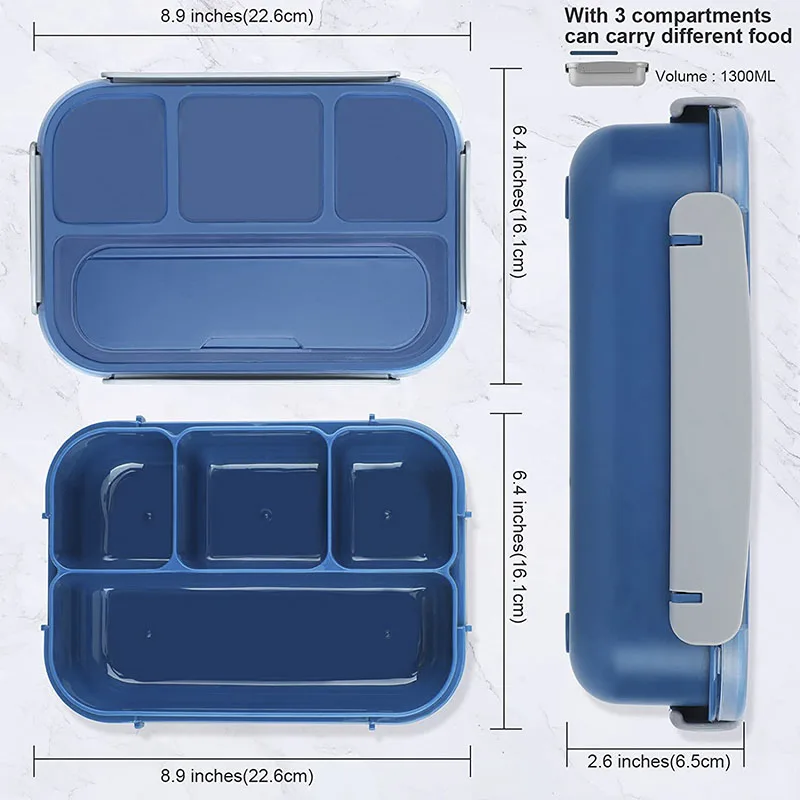 Adult Bento Box - Balance Your Lunch with 4 Compartments