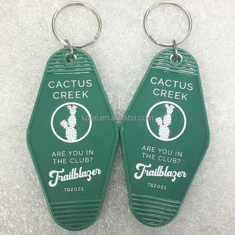 Kofei Custom Blank Hotel Key Chain Motel Key Tag Plastic Keychain Blank ...